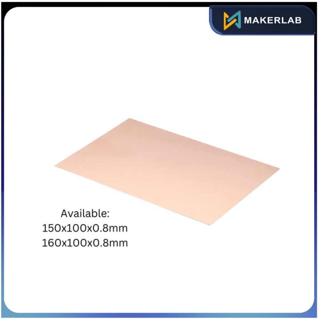 Dual Side Copper Clad Laminate for PCB 150x100x0.8mm 18μm+18μ and ...