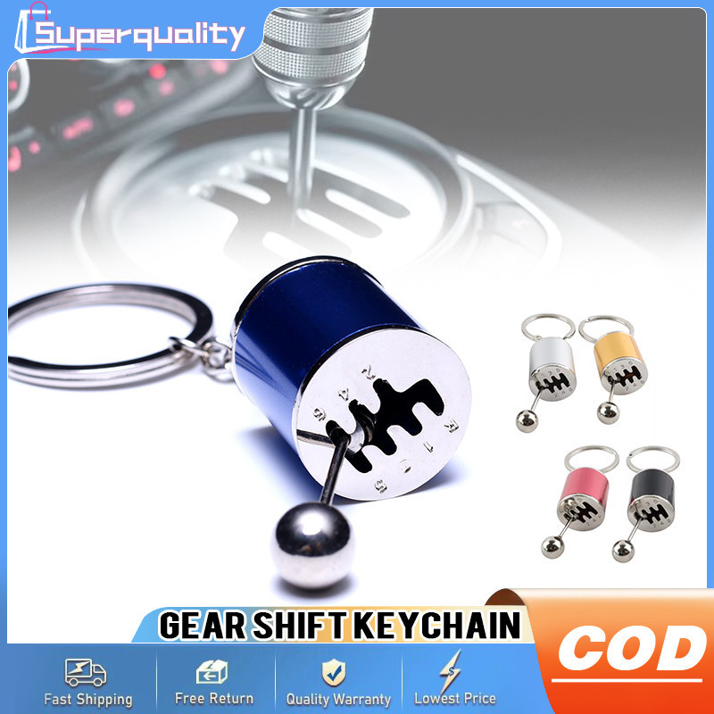 6 Speed Manual Transmission Gear Keychain Lever Metal Key Rinf Metal ...