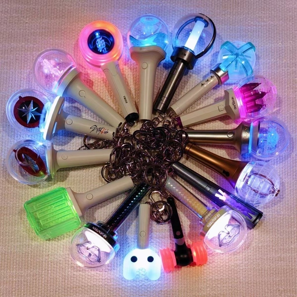 Kpop Idol Mini Lightstick Key Chain Support stick keyring Exclusive for ...