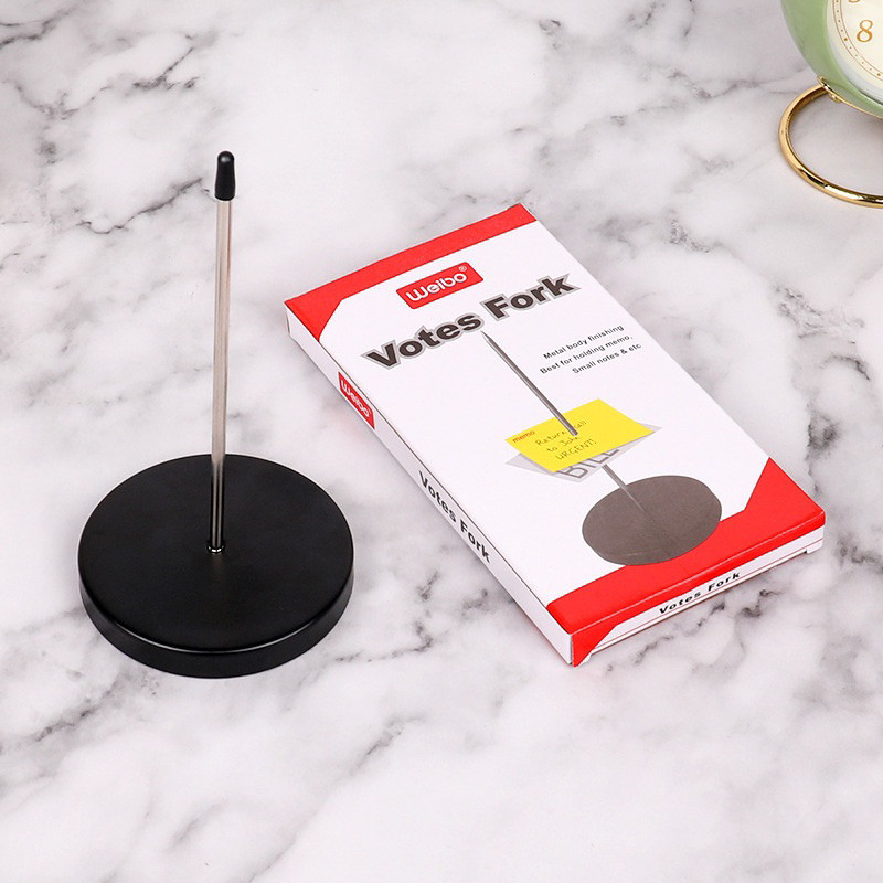 WEIBO Votes Fork Paper Spike Metal File Receipts Bills Invoicess Office ...