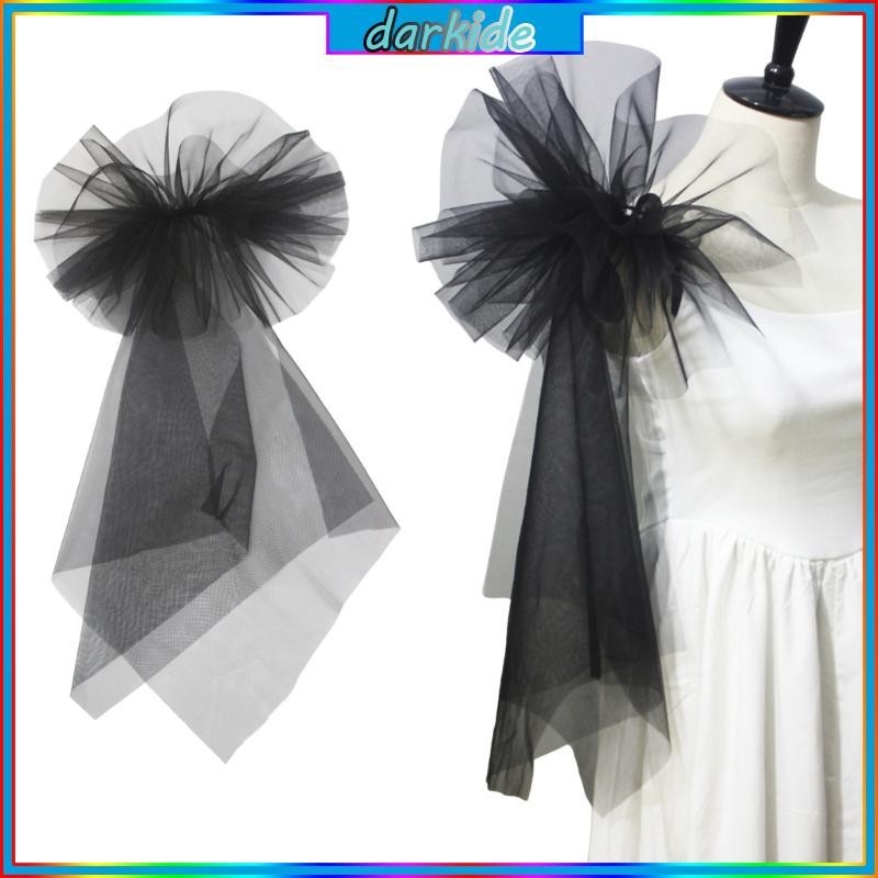 Dark Women Proms Bridal Shrug Elegant Long Trailing Sheer Shawl Sheer ...