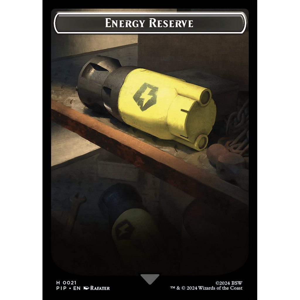 Energy Reserve // Clue Double-Sided Token [Fallout Tokens] | Shopee ...