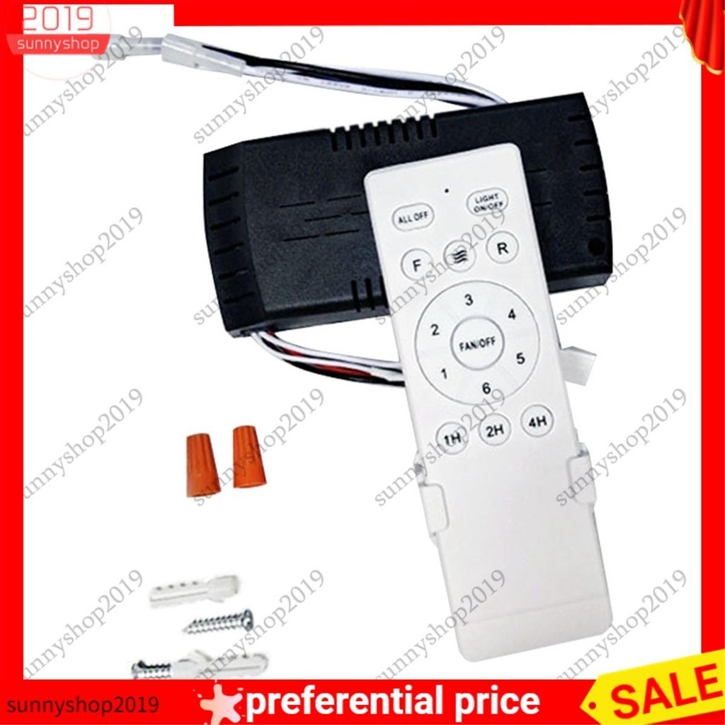 【sunnyshop2019】Universal Ceiling Fan Remote Control Kit Replacement, 6 ...