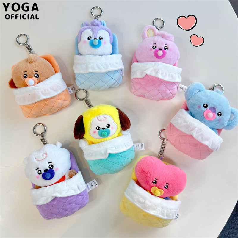 Kawaii KPOP BT21 Sleeping Bag Series Plush Doll Tata Rj Chimmy Cooky Shooky Mang Koya Cute ...