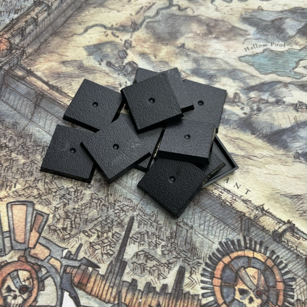 10PCS 25mm Plate Model Resin Miniatures Universal Square Base | Shopee ...