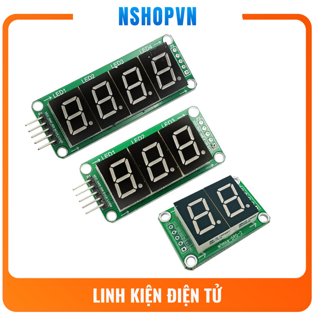 74hc595 7 Segment 2 3 4 Digit Led Display Circuit Module Shopee