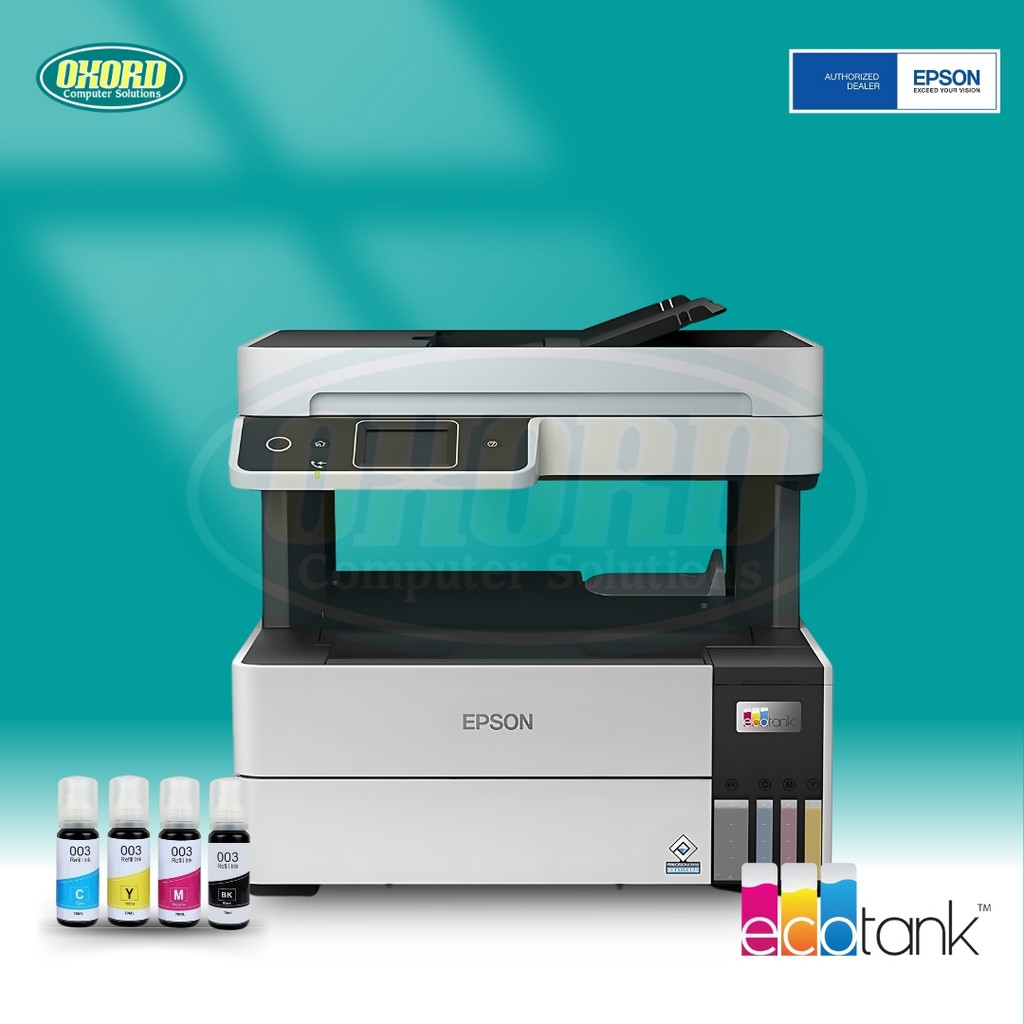 Epson EcoTank L6490 A4 Ink Tank Printer with ADF - OXORD | Shopee ...