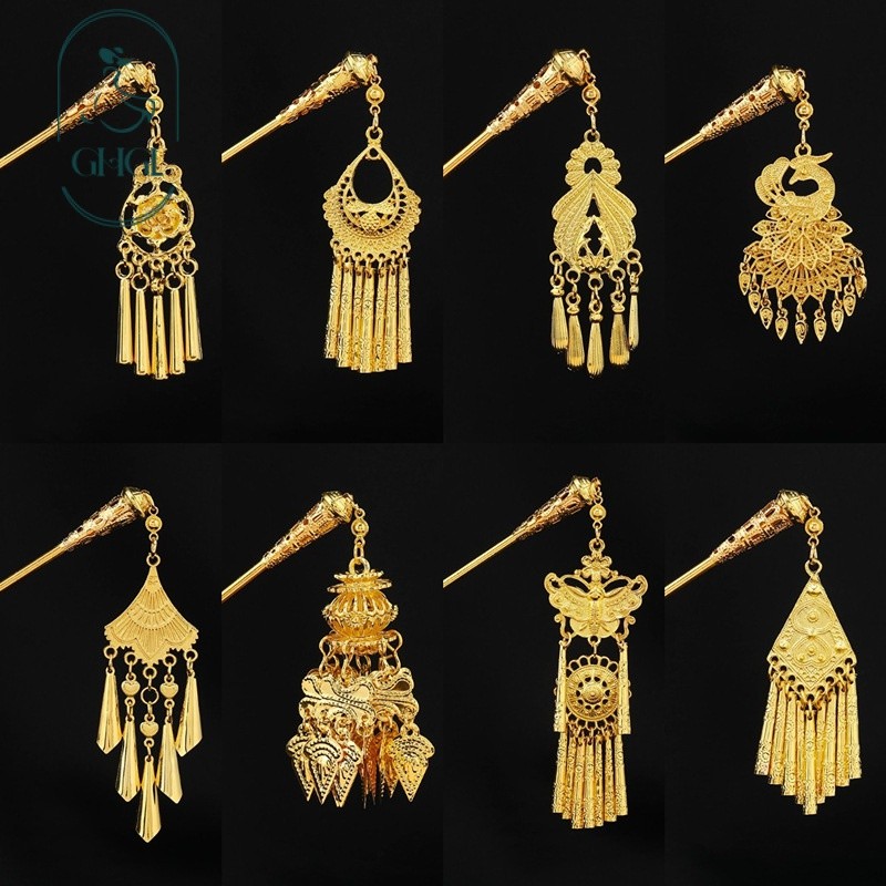 [GHGl] Ready Stock hs Handmade Tassel Hairpin Ethnic Style Female ...