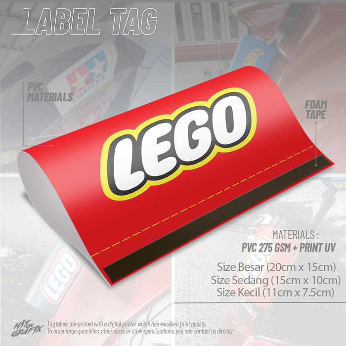 Lego Tag Labels Variations Of Luggage Door Covers Lego Car And ...