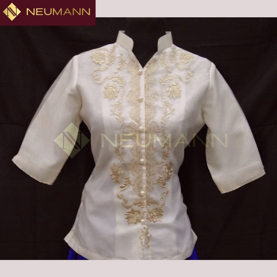 NEUMANN LADIES BARONG PINA ORGANZA (Shell) | Shopee Philippines