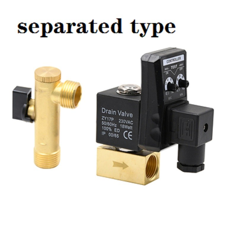 Auto Timed Electric Air Compressor Water Trap Condensate Drain 1/2" AC ...