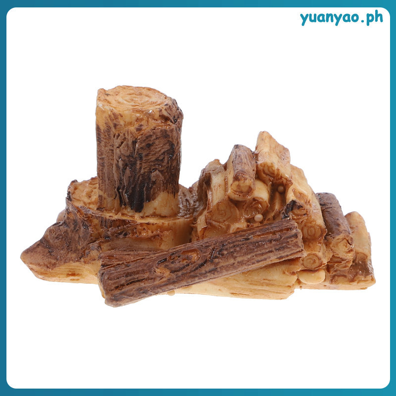 Miniature Logs Pile Firewood Model Dollhouse Landscape Fireplace Fake ...