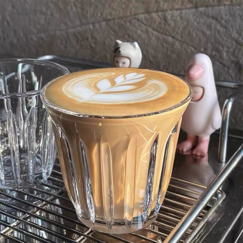 Coffee Cup Italian Espresso Extraction Glass Latte Cup Australian White ...