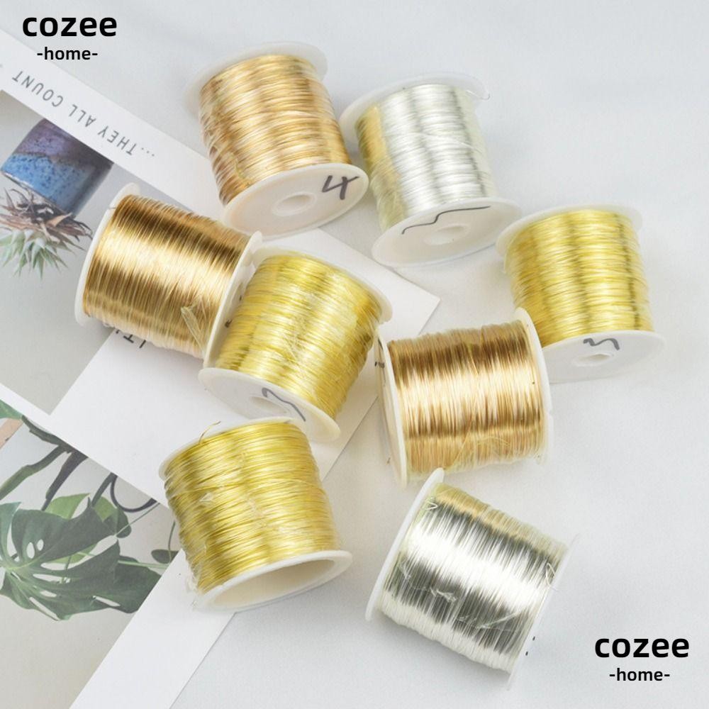 COZEE Brass Copper Wire, DIY Gold Plated Jewelry Making Wire, Durable ...