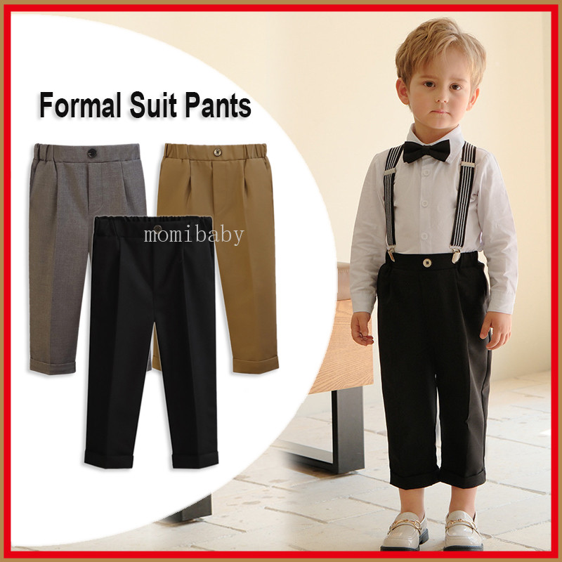 1-10Y Black Pants for Kids Boy 2 3 4 5 6 7 8 9 10 Years Old Slacks ...