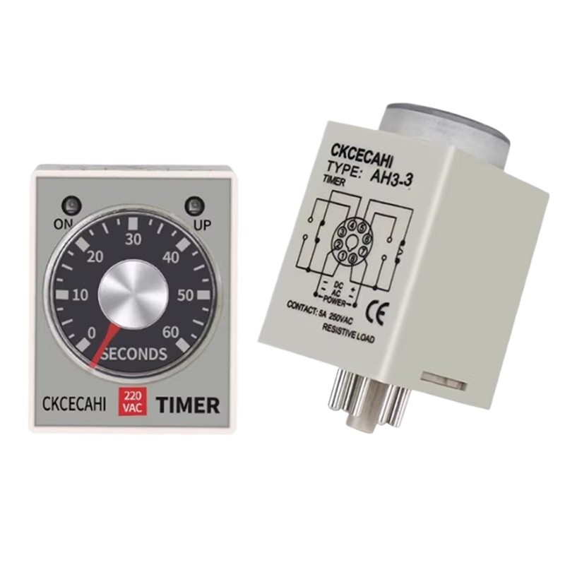 AH3-3 time relay AH3-2 DC AC220V power-on delay timer DC24V 8 pin | Shopee Philippines