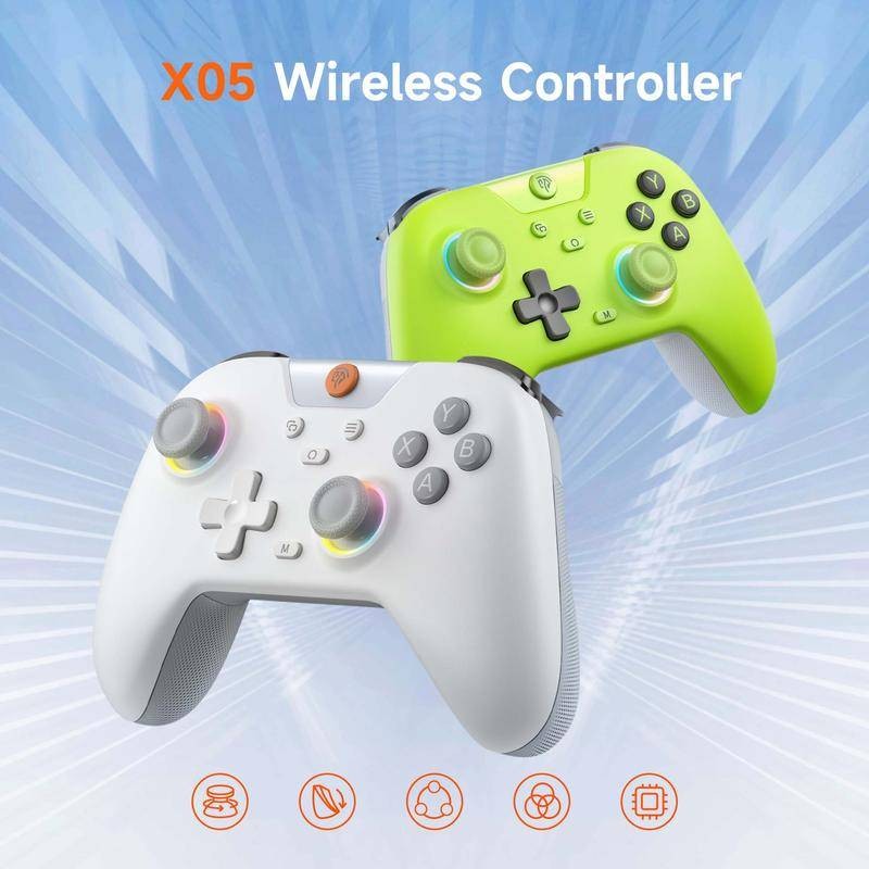 EasySMX X05 Wireless Gamepad Bluetooth Gaming Controller Compatible with PC/Phone/Switch/ Steam ...