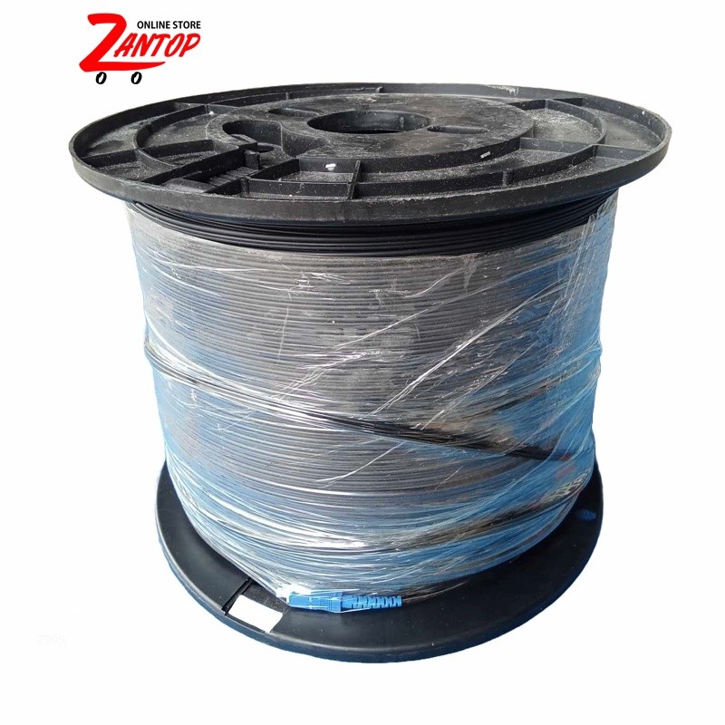 Fiber Optic Cable 500M With SC Connector 500 meters FOC Pure Black ...