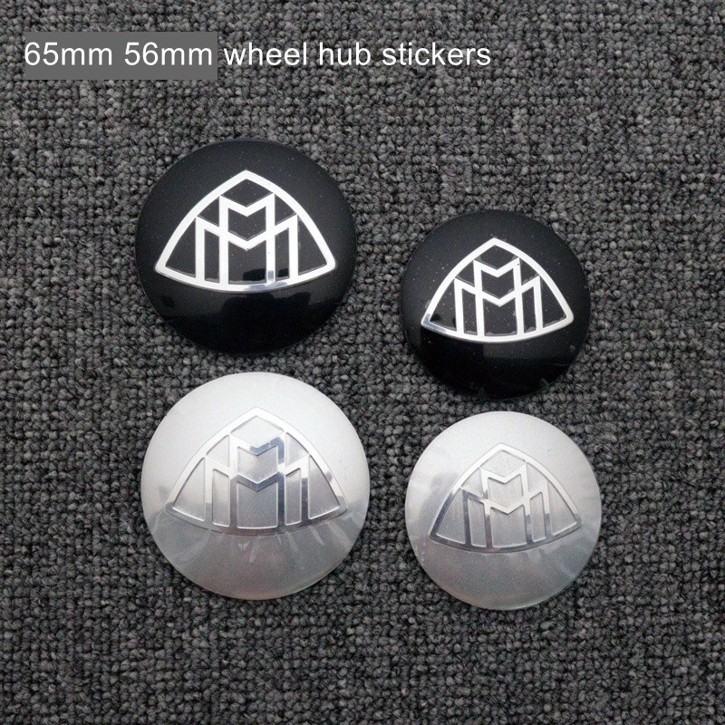 4pcs 56mm 65mm Hub cap cover sticker for Maybach Wheel hub center cover ...