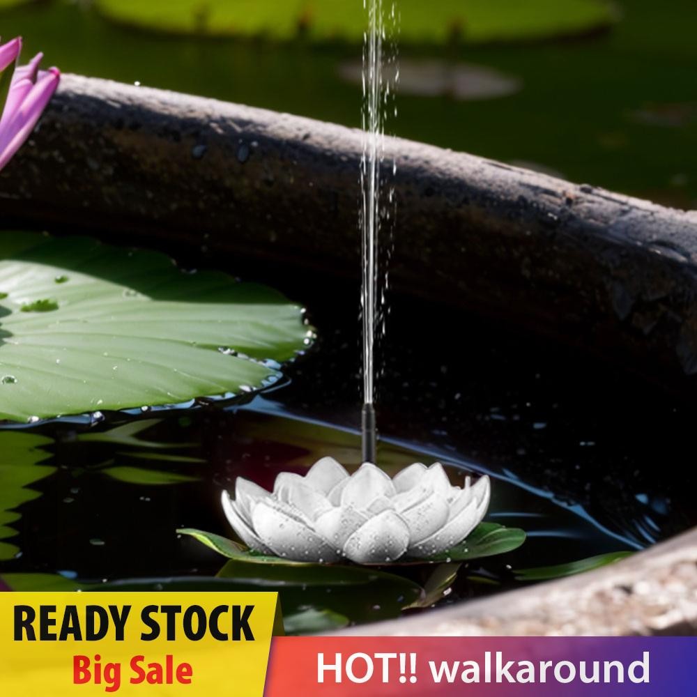 Lotus Solar Fountain Solar Powered Water Fountain Pump Solar Bird Bath ...