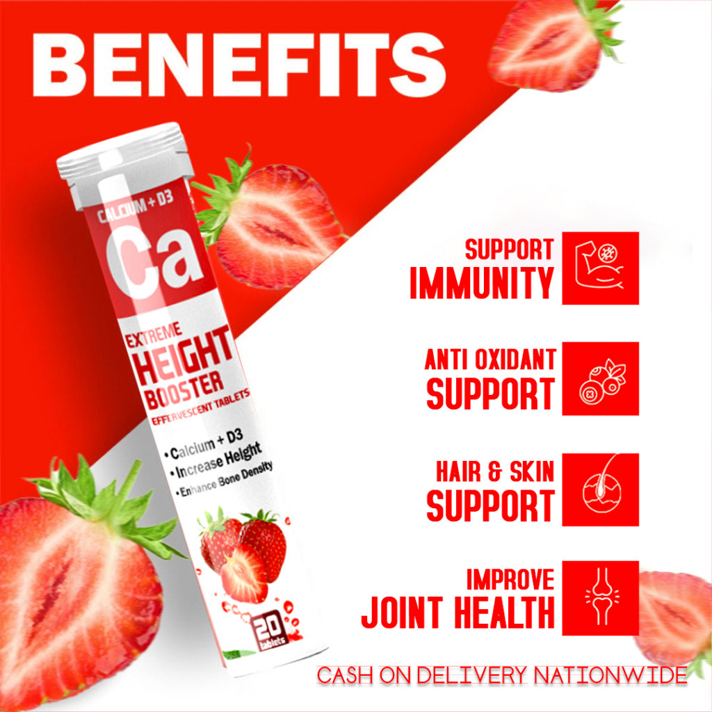 Extreme Height Booster (Effervescent Tablets) SECRET REVEAL FOR HEIGHT GROWTH | Shopee Philippines