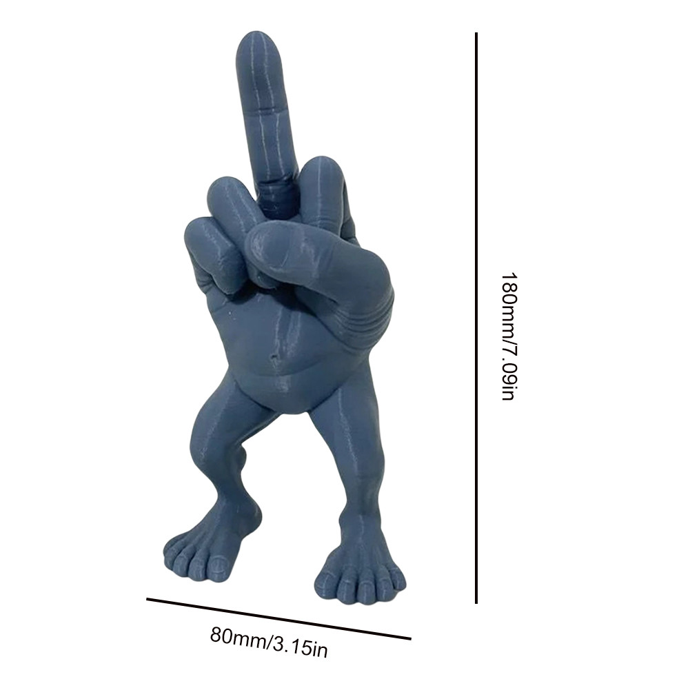 Middle Finger Figure with Legs Funny Middle Finger Decor Middle Finger ...