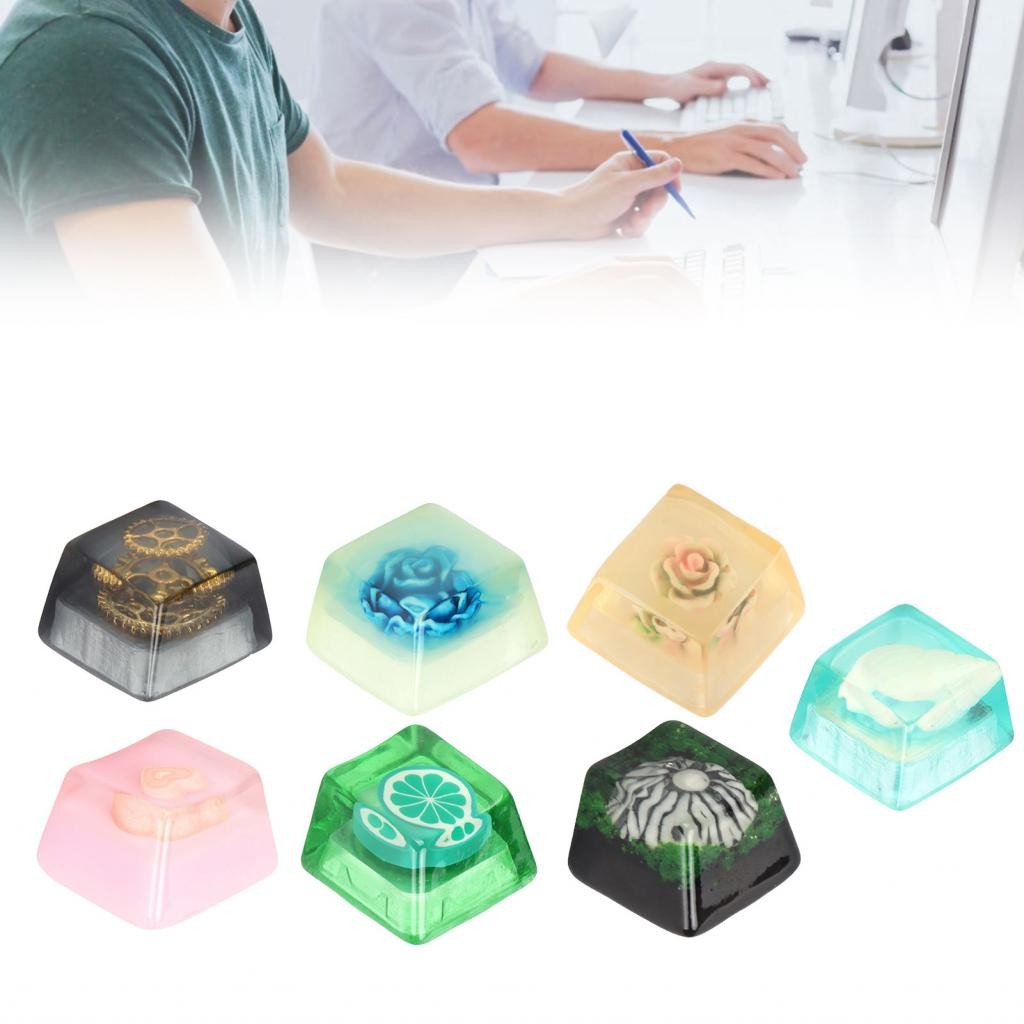 Mingxiu Resin Keycap Custom Keycaps Simple Installation Hand‑Made ...