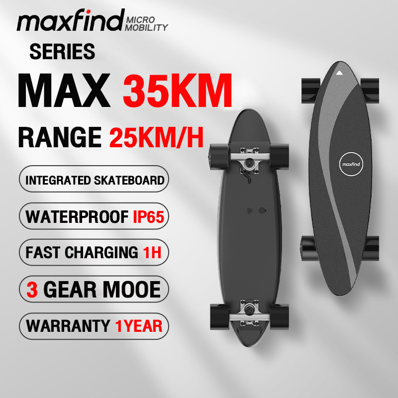 MAXFIND skateboard Max one skateboard mileage 25km/h maximum 13km ...