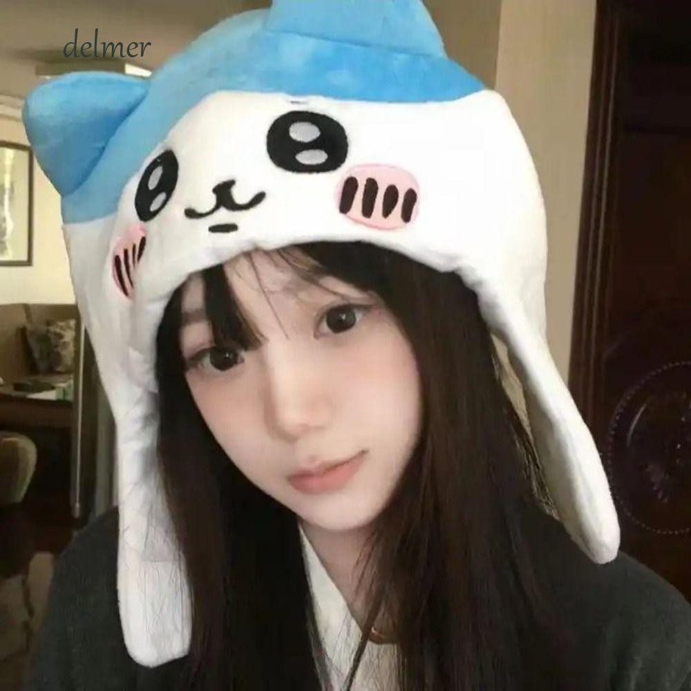 DELMER Chiikawa Hat, Creative Plush Hachiware Cap, Stretchy Thick with ...