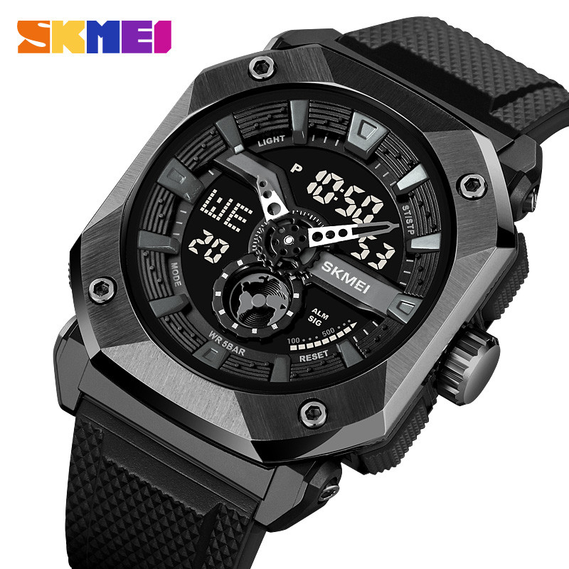 SKMEI 2272 Sport Watch Male LED Light Digital Wristwatches For Men 5Bar ...
