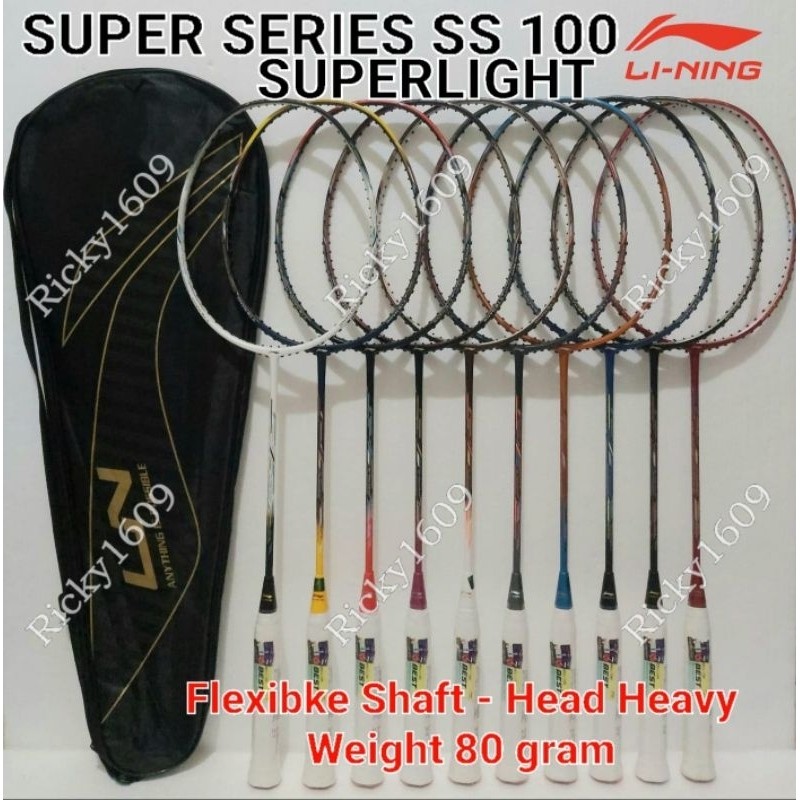 Badminton Racket LINING SUPER SERIES SS 100 SUPER LIGHT - LINING SS 100 ...