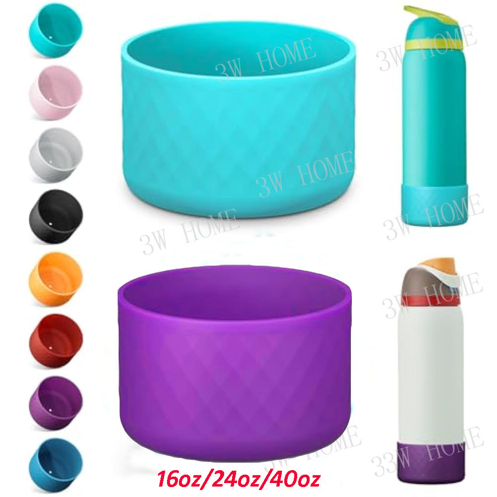 Diamond Silicone Water Bottle Boot for Owala 24oz , Protective Bottom ...