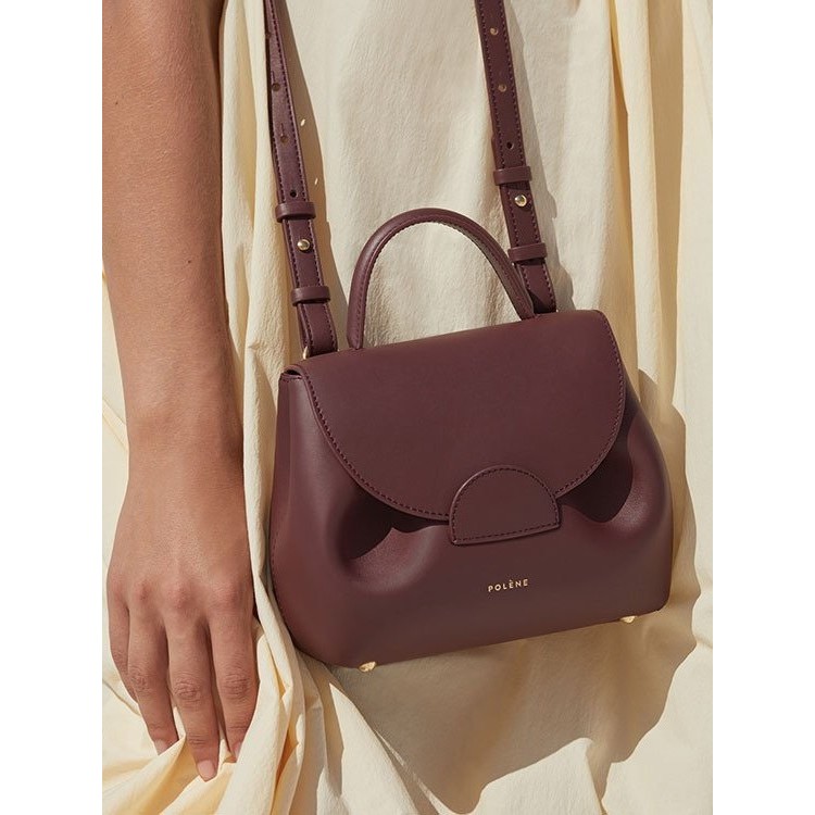 Polene France 2024 Niche Design One Shoulder Diagonal Handbag Genuine ...