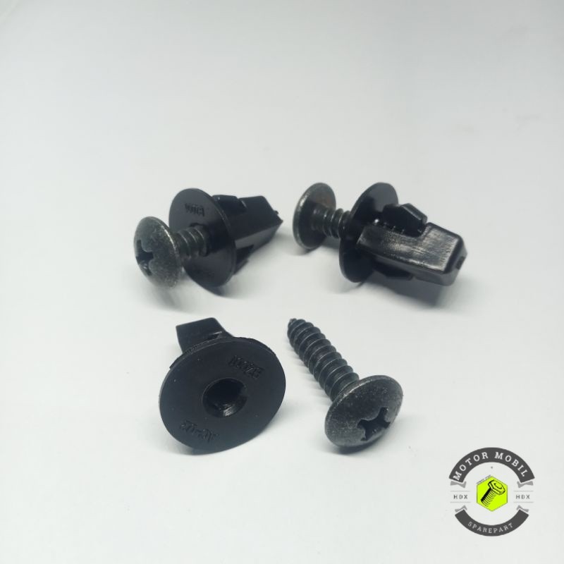 10 sets of Plastic Button Clips for Toyota AVANZA, XENIA and TERIOS ...