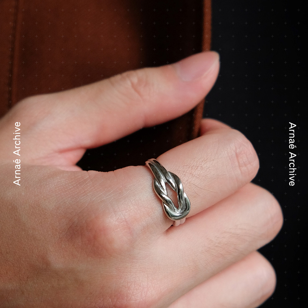 Arnaé Archive - Tether Cord Ring - Stainless Steel Unisex Couple Ring ...