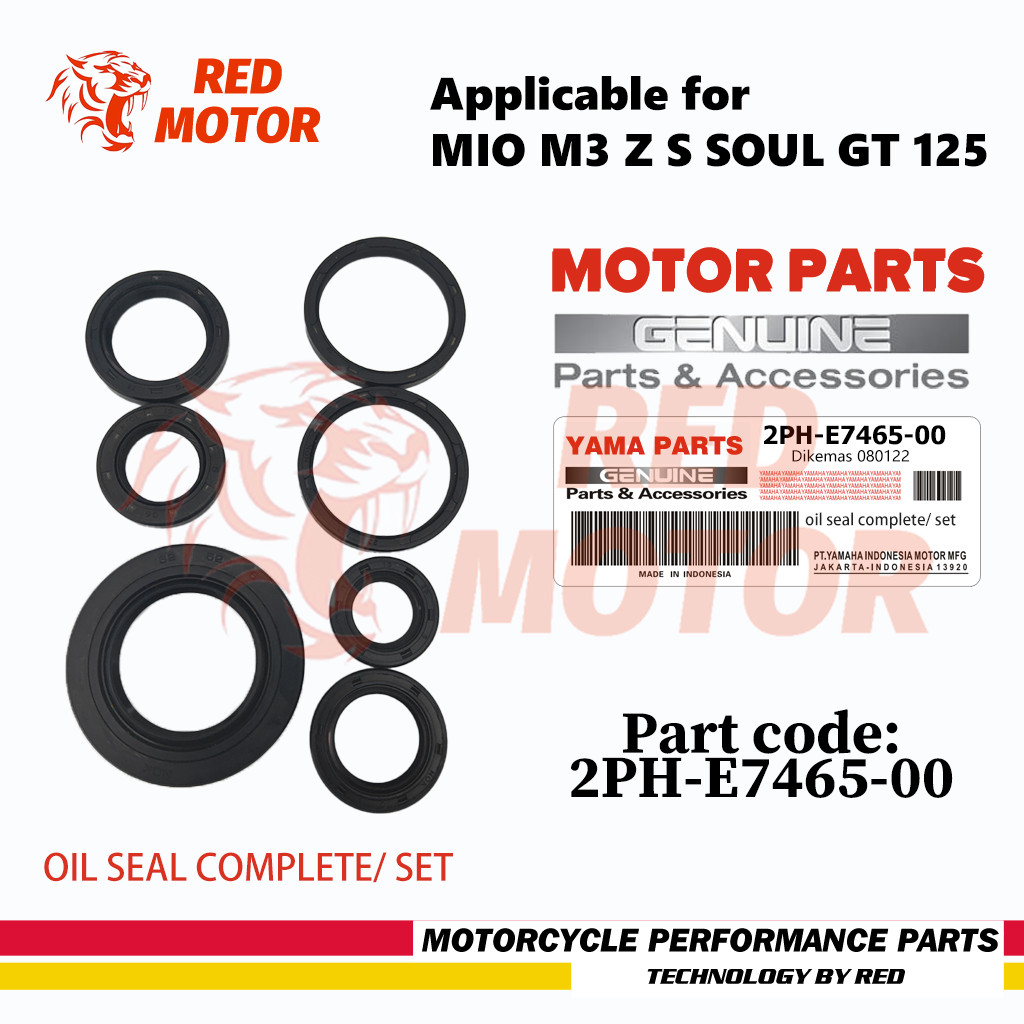 Oil Seal Complete/SET Seal Sil KIT Mio M3 Z S Soul GT 125 Fino 125 (2PH) | Shopee Philippines