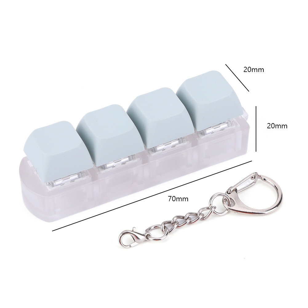 Keyboard Key Toy Button Keycap Fidget Keychain Decompression Toys for ...