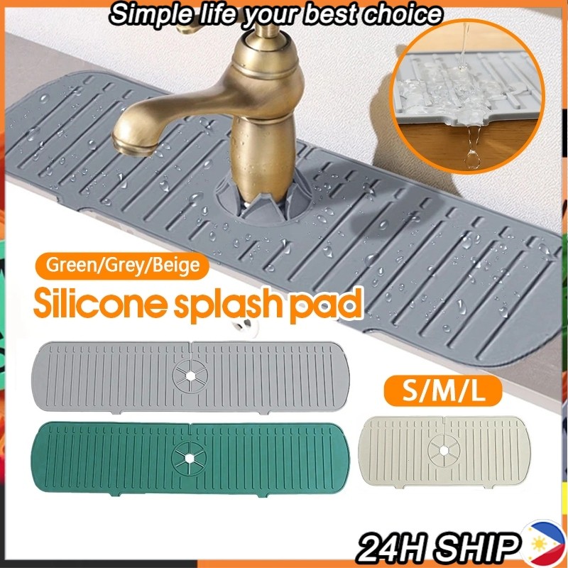 Kitchen Faucet Silicone Drain Pad Splash Pad Sink Pool Non-slip ...