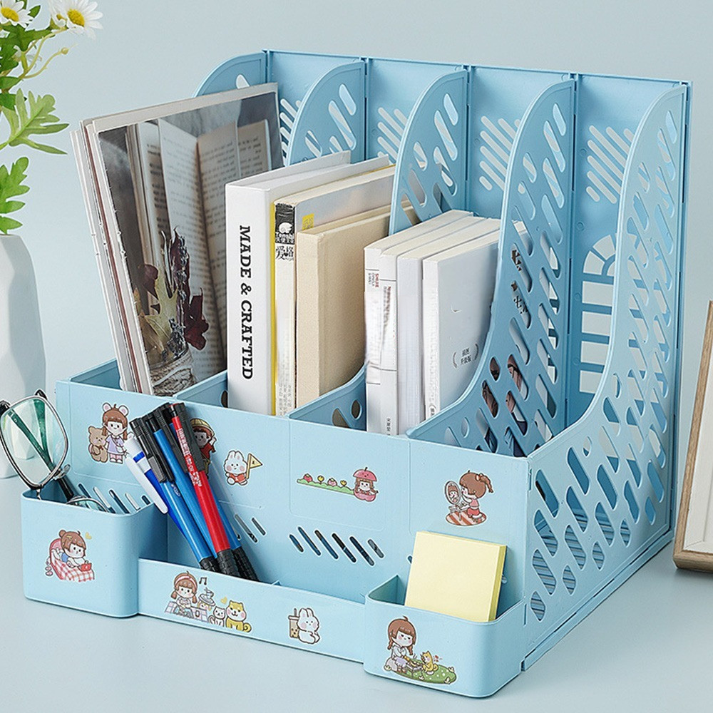 File Data Storage Rack Desk Document File Organizer File Magazine ...