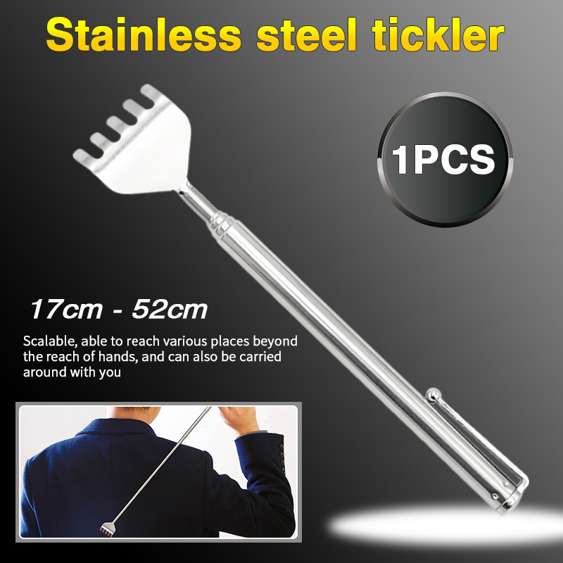 Stainless Steel Claw Back scraper Telescopic Retractable Back Scratcher ...
