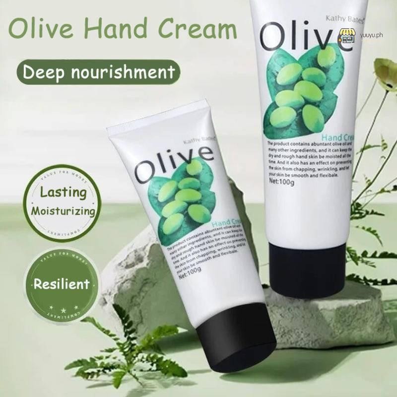 Olive Hand Cream Moisturizes Hands Smooth Soft Hand Care 100g | Shopee ...
