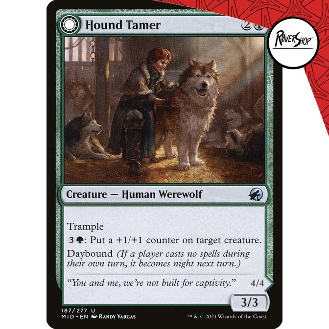 Magic The Gathering Card : Hound Tamer // Untamed Pup | Shopee Philippines