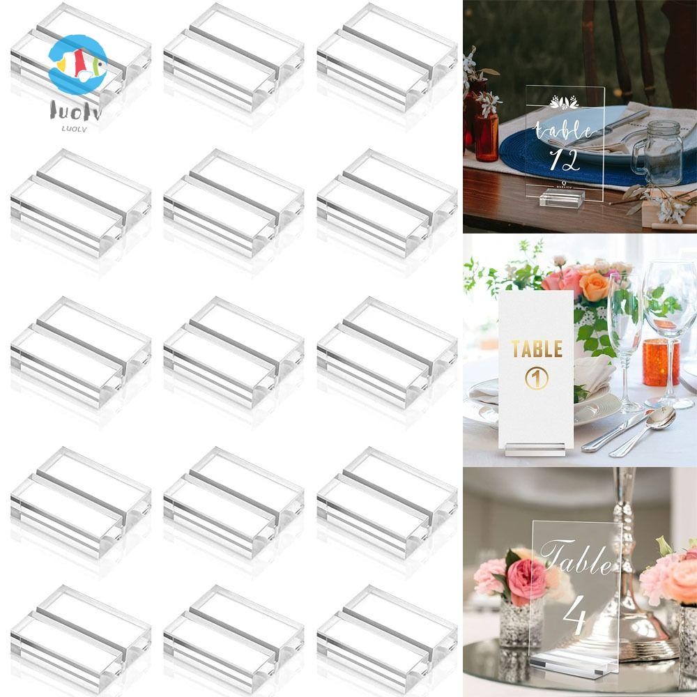 LUOLUVO Place Card Crafts Wood Photos Clips Paper Clamp Picture Cards ...