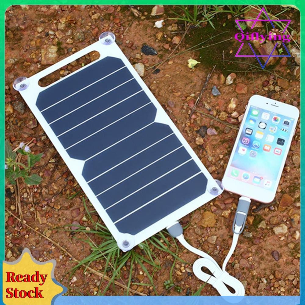6W 5V USB Port Solar Cell Panel Board Portable Sunpower Charging Power ...