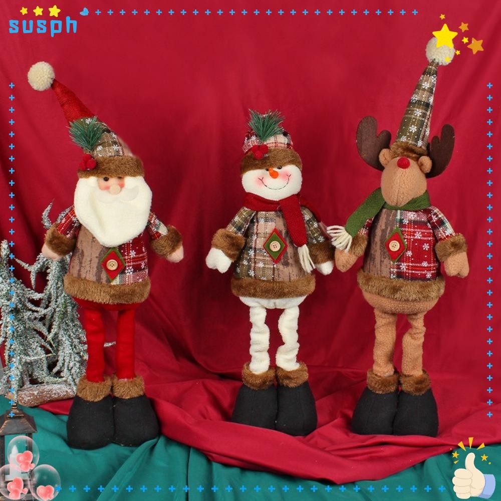 SUSPH Christmas Doll, Long Legs Santa Clause Xmas Tree Ornaments ...
