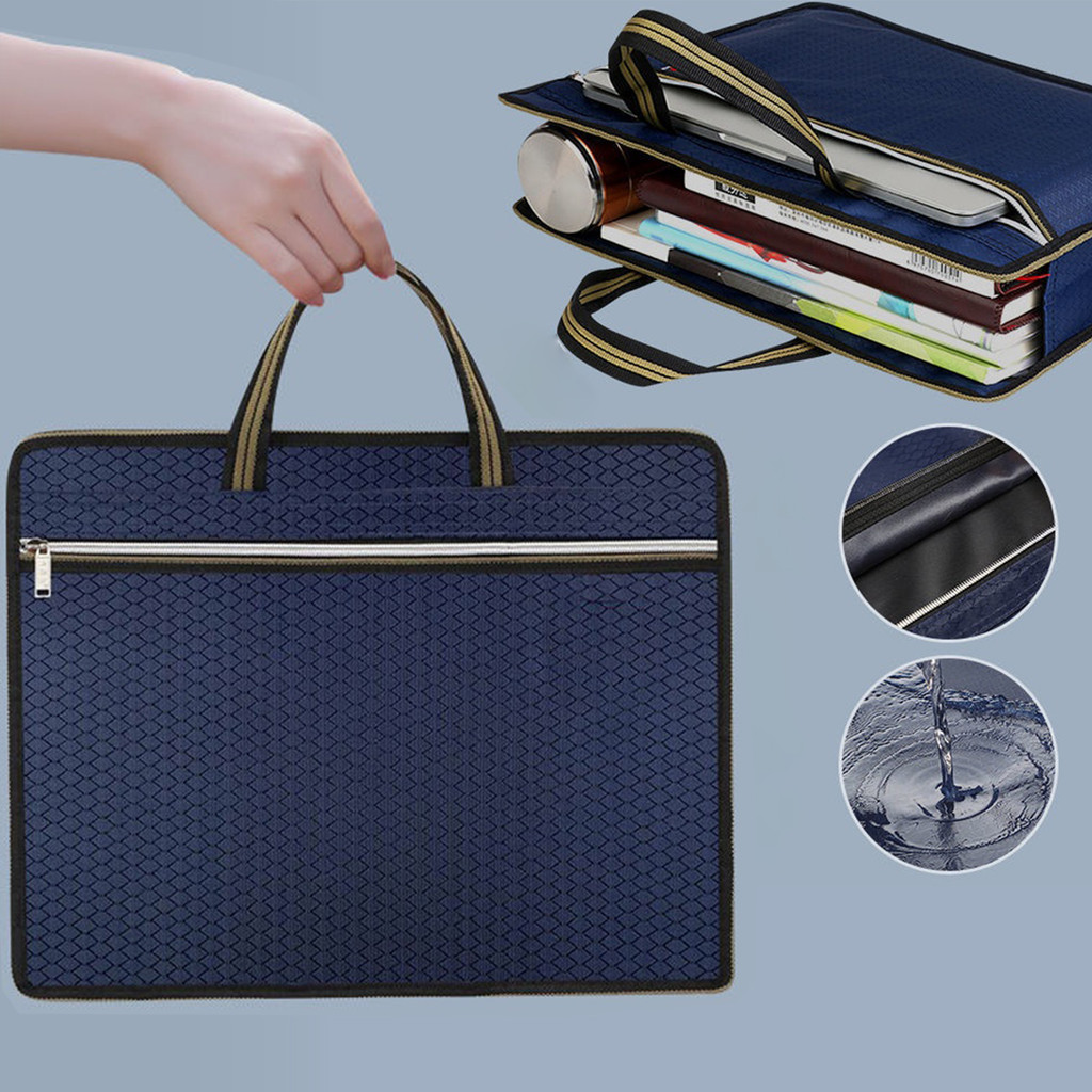 Large Capacity Documents Bag Handbag Waterproof Document File Paper ...