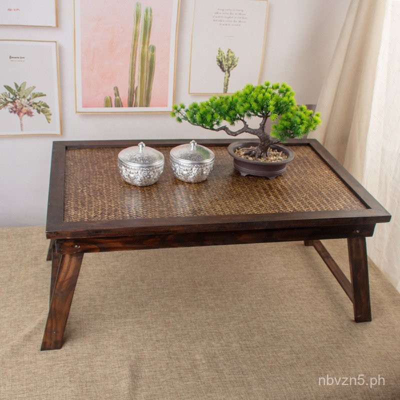 Thailand Imported Handmade Bamboo Woven Coffee Table Southeast Asian ...