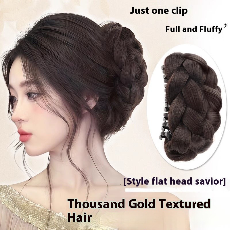 Princess Style Clip On Bun Hairpiece - Voluminous Hair Donut for High ...