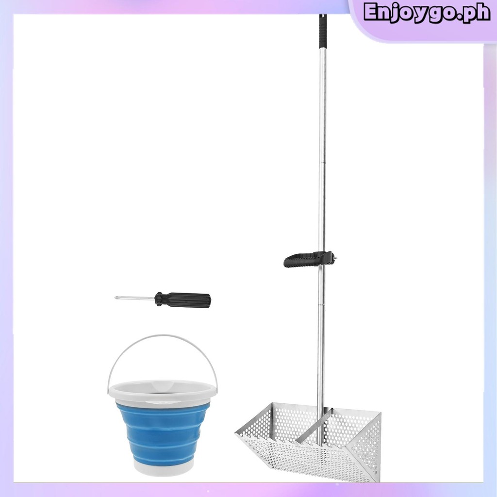 Sand Flea Rake with Long Handle Stainless Steel Beach Sand Sifter with ...