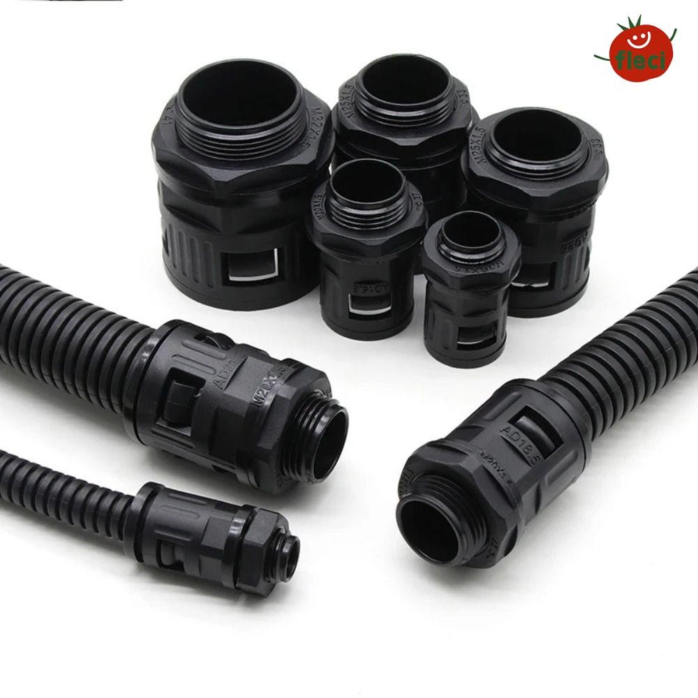 FLECI Plastic Tube Connector, Plastic Multisize Corrugated Pipe Joint ...